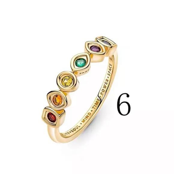 Jewelry | Nwot Marvel The Avengers Infinity Stones Ring Size Us 6 ...